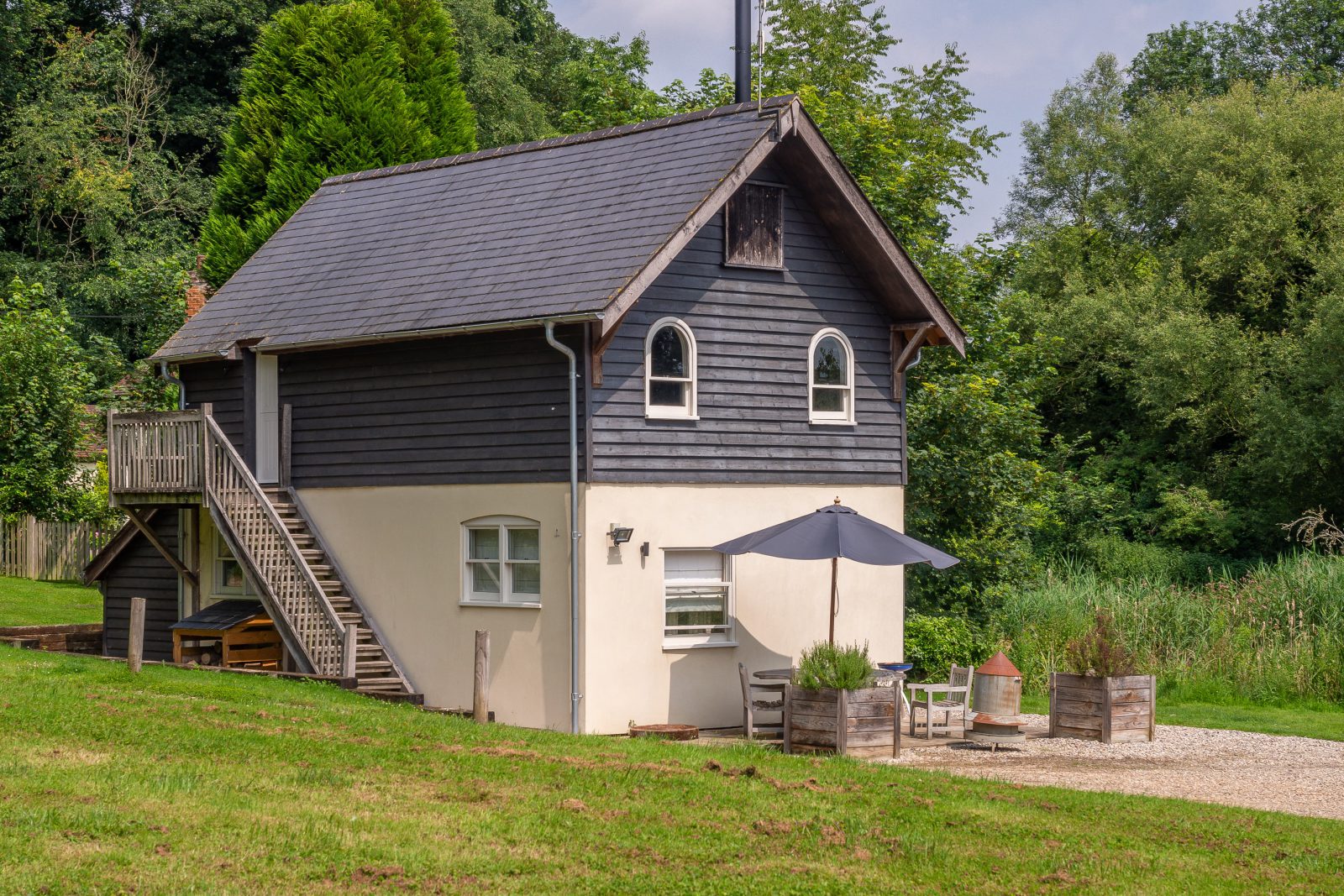 Stay at Belchamp Hall Mill , Belchamp Walter , Suffolk
