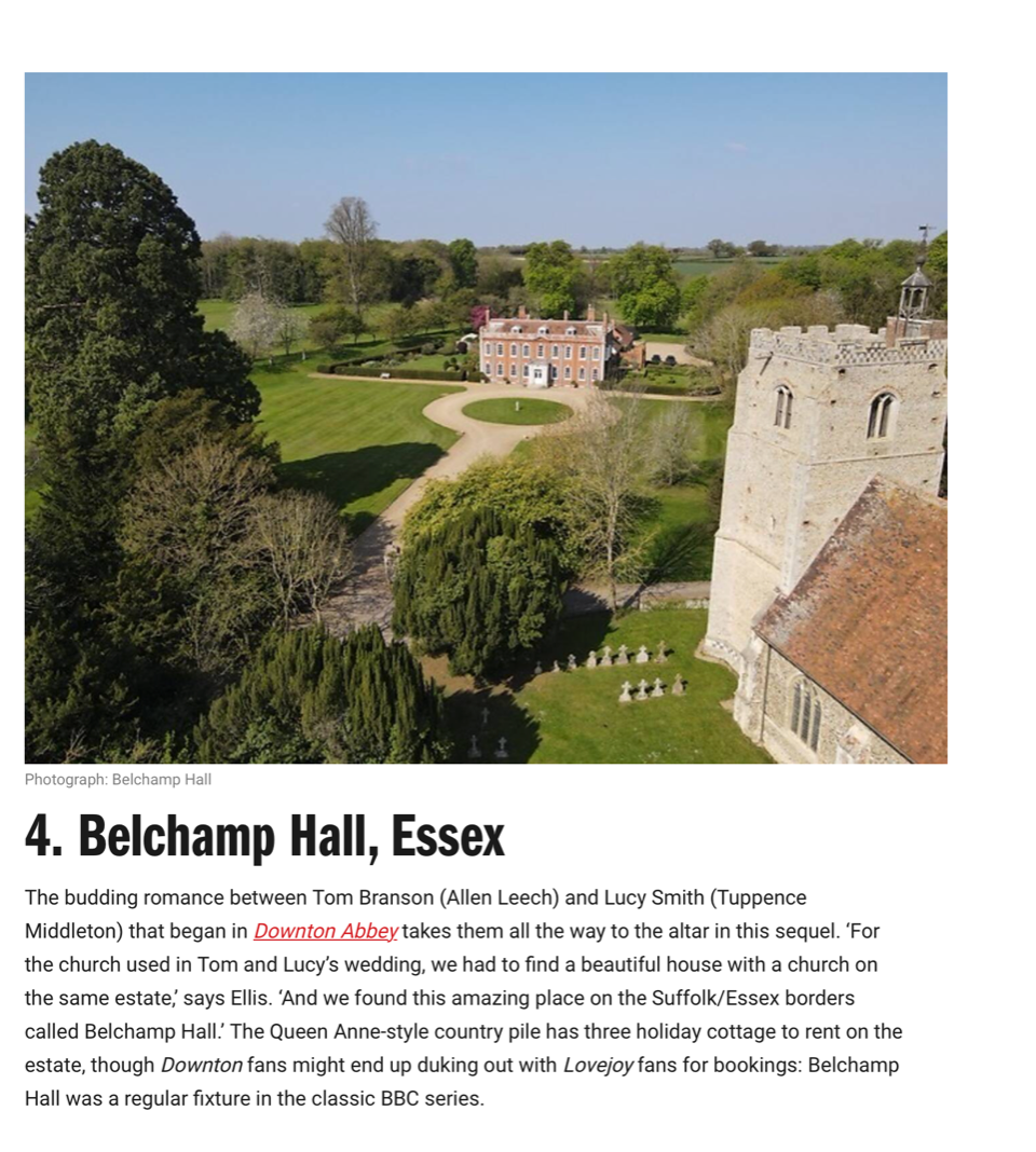 Downton Abbey: A New Era - on location at Belchamp Hall